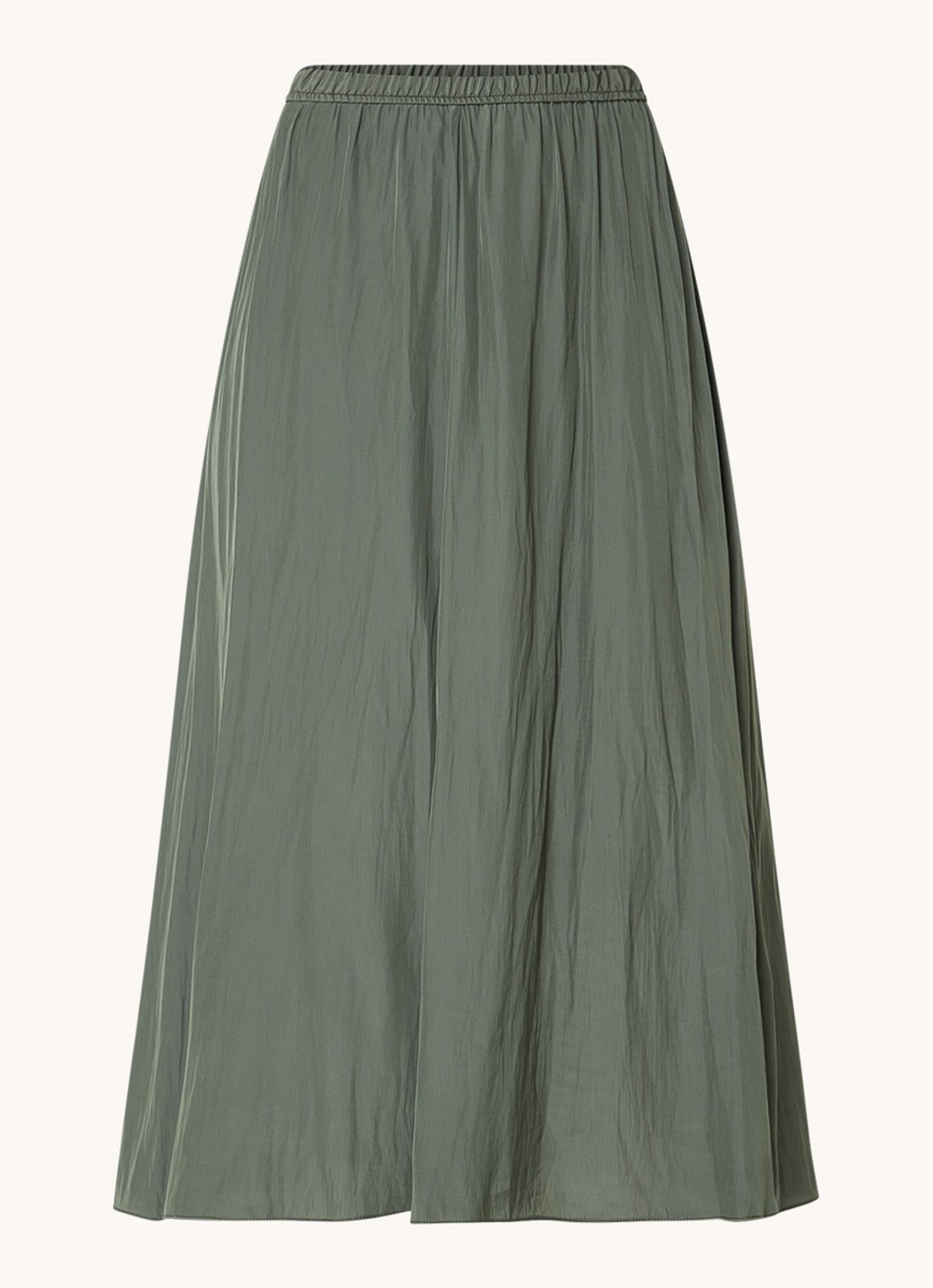 Gerard Darel Denisa midi rok met plooien • Bronsgroen • de Bijenkorf