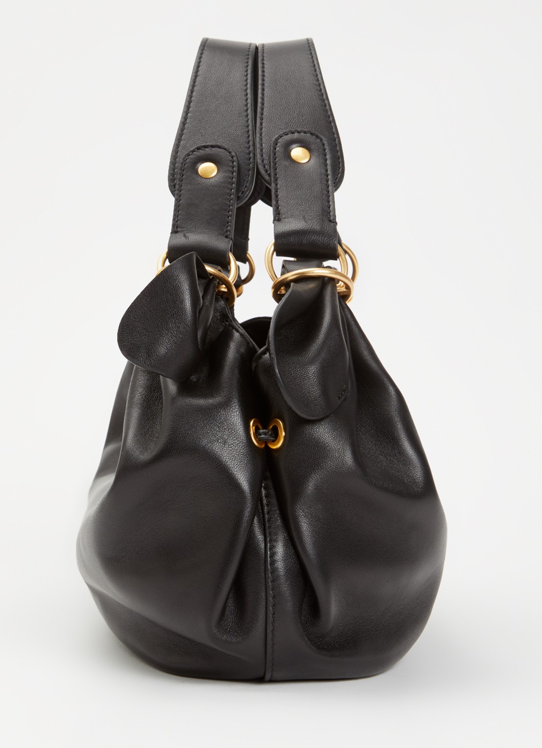 Gerard Darel Le Mini Kate handtas van lamsleer • Zwart • de Bijenkorf