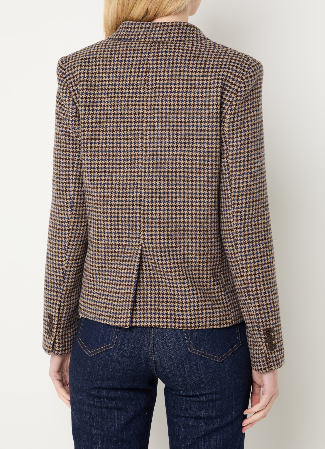 Gerard Darel Nathane blazer van scheerwol met pied-de-poule dessin ...