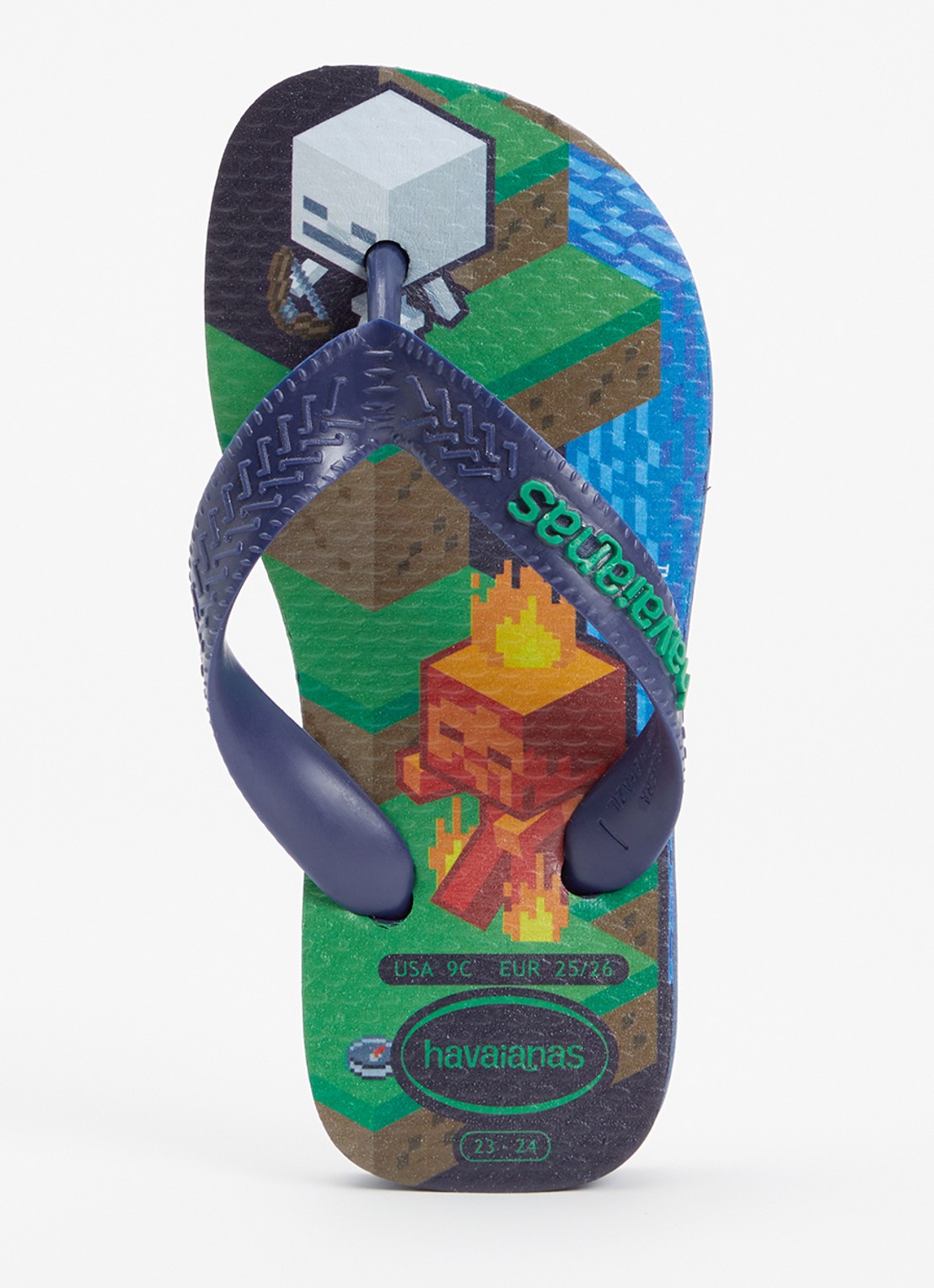 Havaianas Minecraft slipper met logo • Donkerblauw • de Bijenkorf