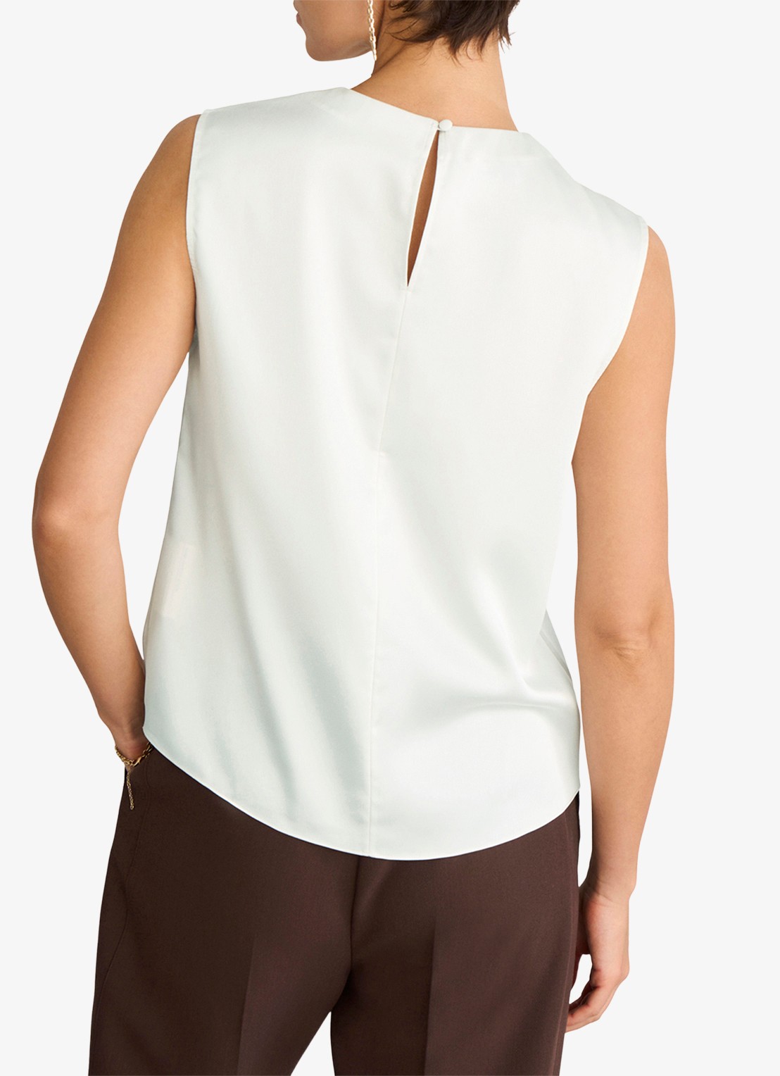 Hobbs Rosanne top met ronde hals • Gebroken wit • de Bijenkorf