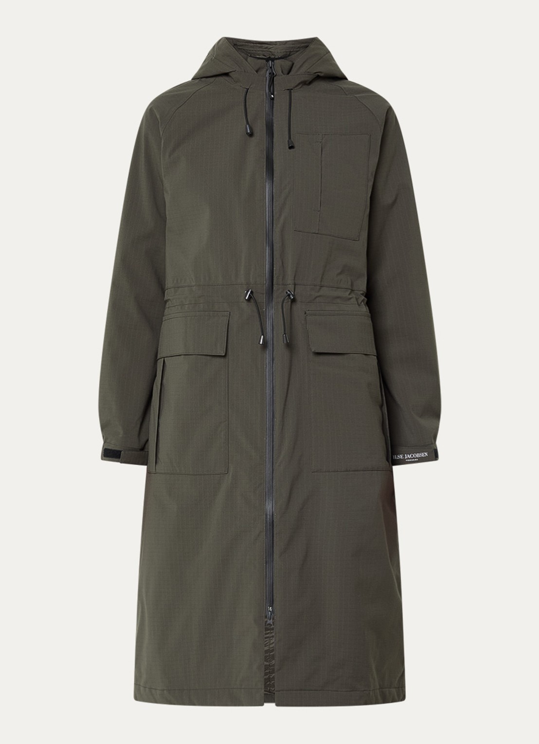 Ilse Jacobsen Thermy parka met afneembare capuchon • Bronsgroen • de ...