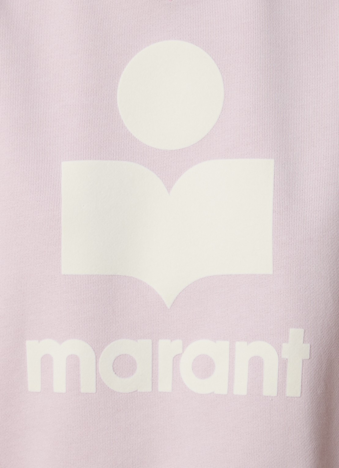 Isabel Marant Moby sweater met flock logoprint • Lichtroze • de Bijenkorf