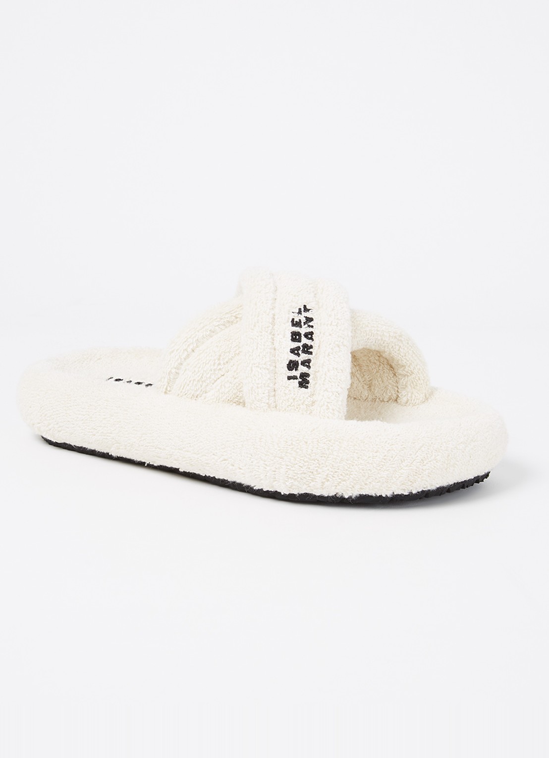 Isabel Marant Niloo slipper van badstof • Ivoor • de Bijenkorf