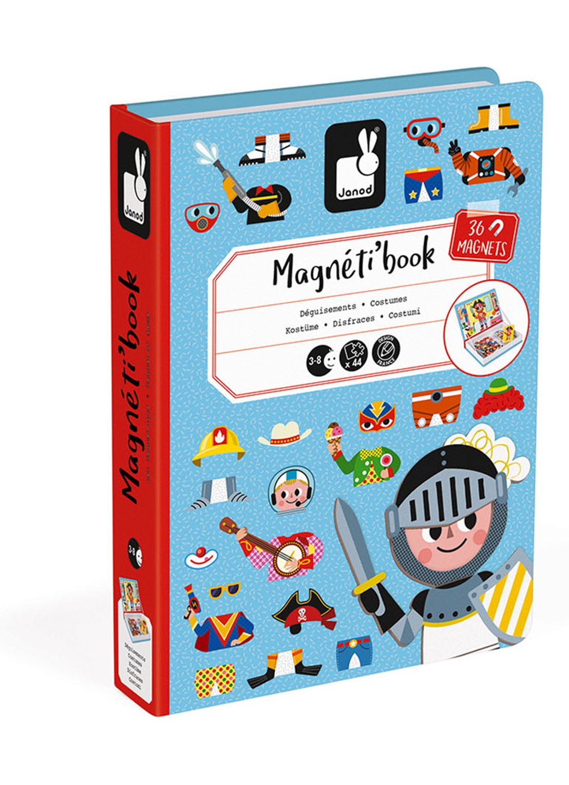 Janod Magneti'book Verkleedfeest magneetset 44-delig • de Bijenkorf