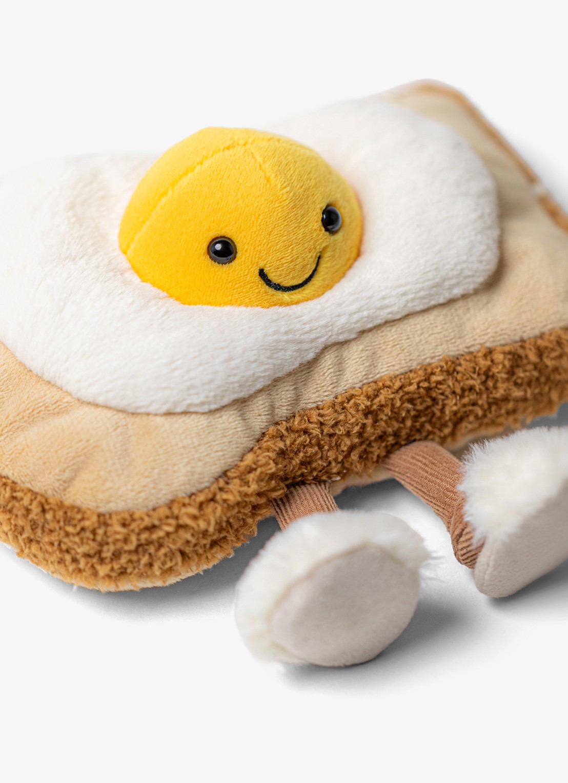 Jellycat Amuseables Egglantine Egg On Toast knuffel 9 cm • Beige • de ...