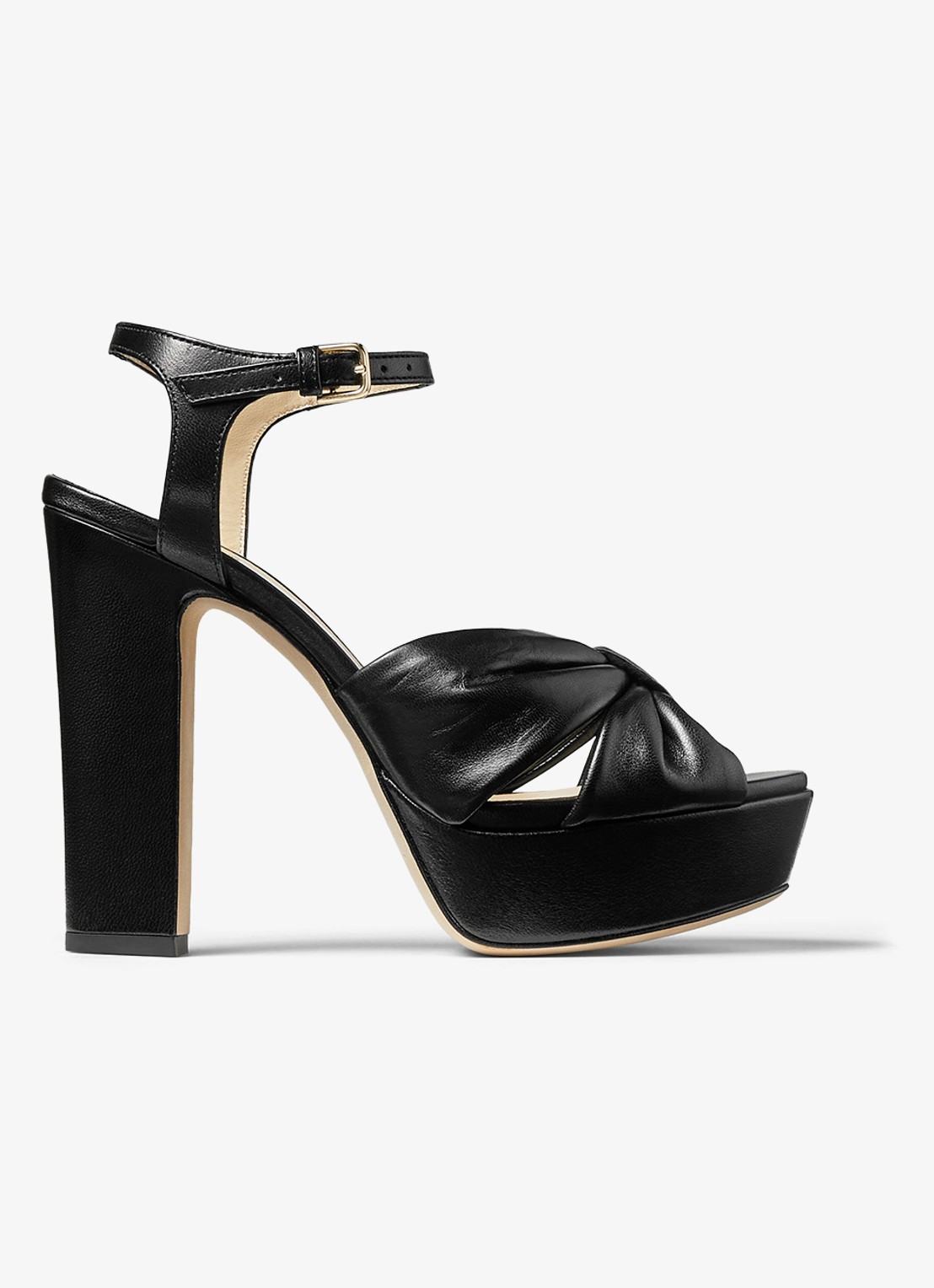 Jimmy Choo Heloise 120 sandalette van leer • Zwart • de Bijenkorf