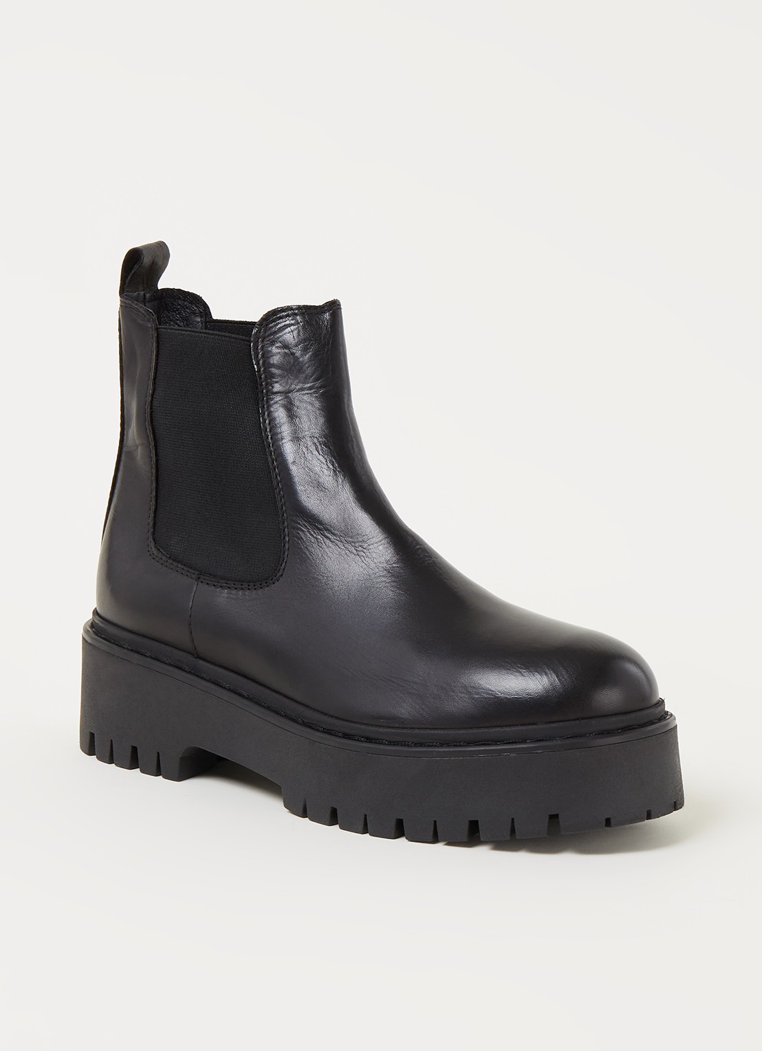 Jonak Ravie chelsea boot van leer • Zwart • de Bijenkorf