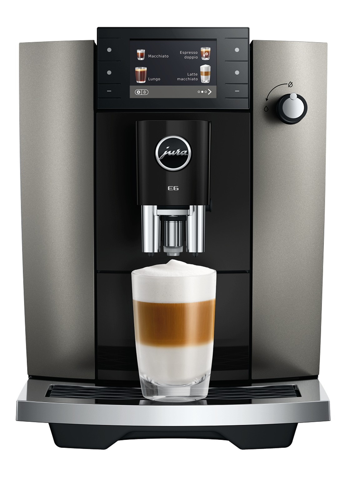 JURA E6 Dark Inox (ED) volautomatische koffiemachine • Antraciet • de ...