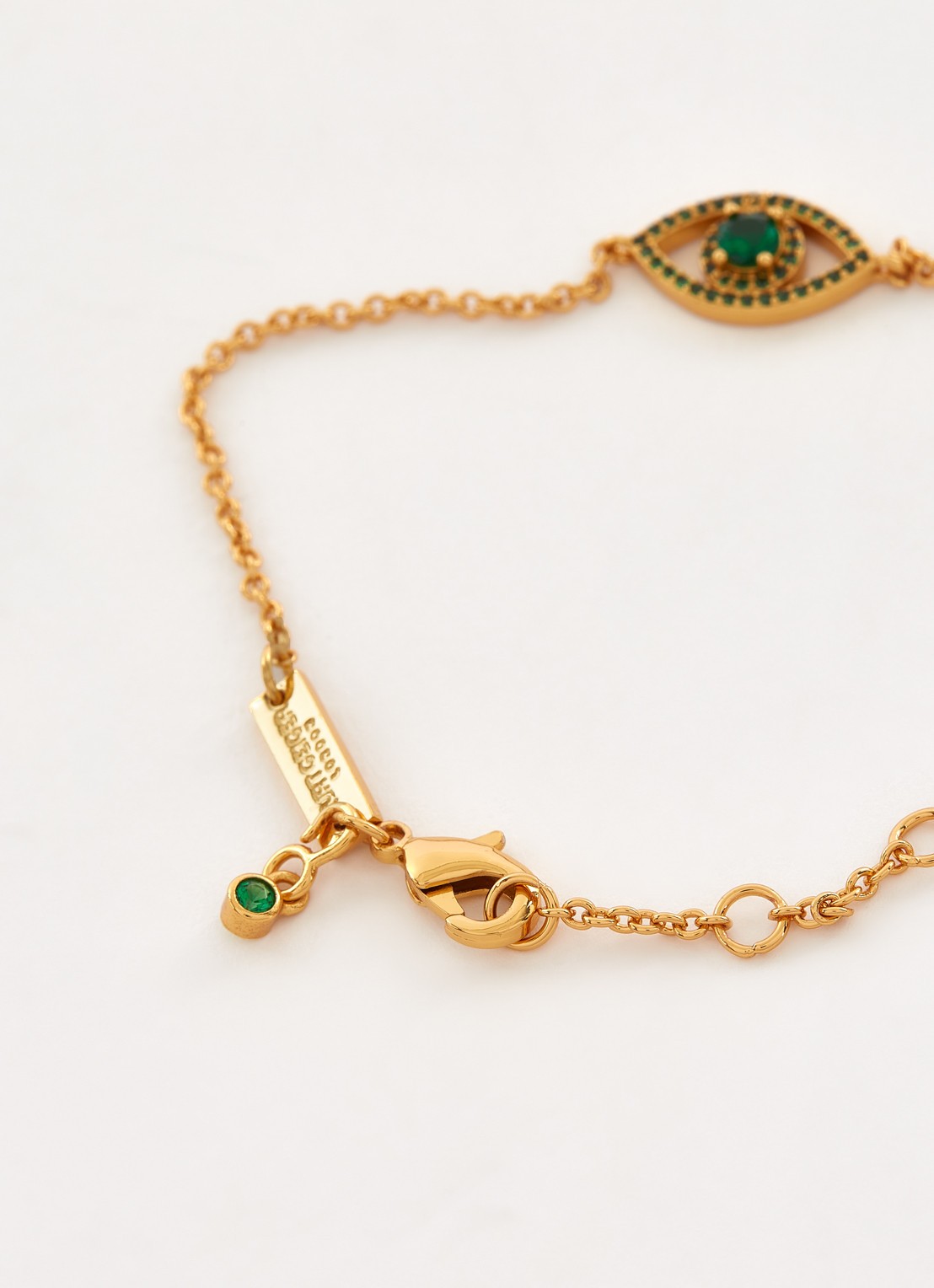 Kurt Geiger Evil Eye schakelarmband met steen • Groen • de Bijenkorf