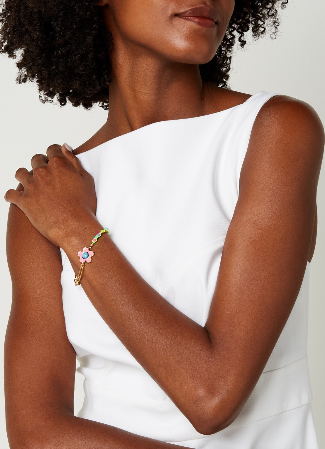 Kurt Geiger Evil Eye schakelarmband met steen • Groen • de Bijenkorf