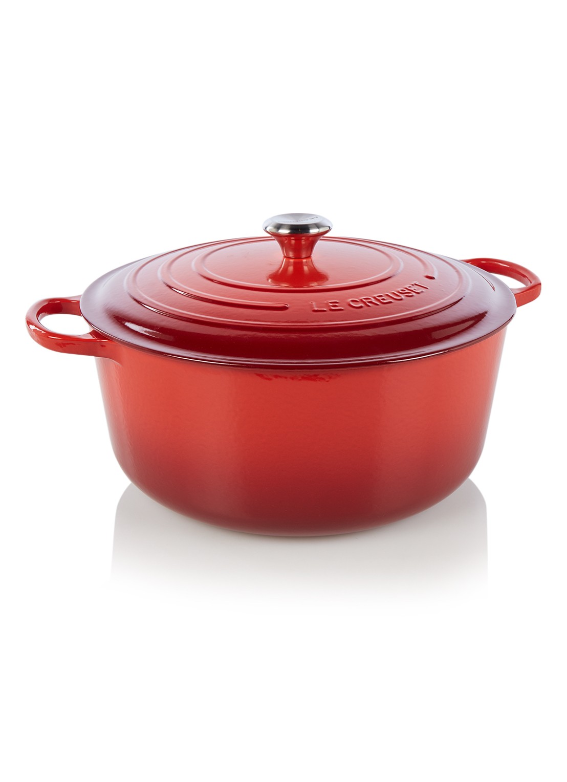 Le Creuset Signature Braadpan Ø34 cm • Kersenrood / Rood • de Bijenkorf