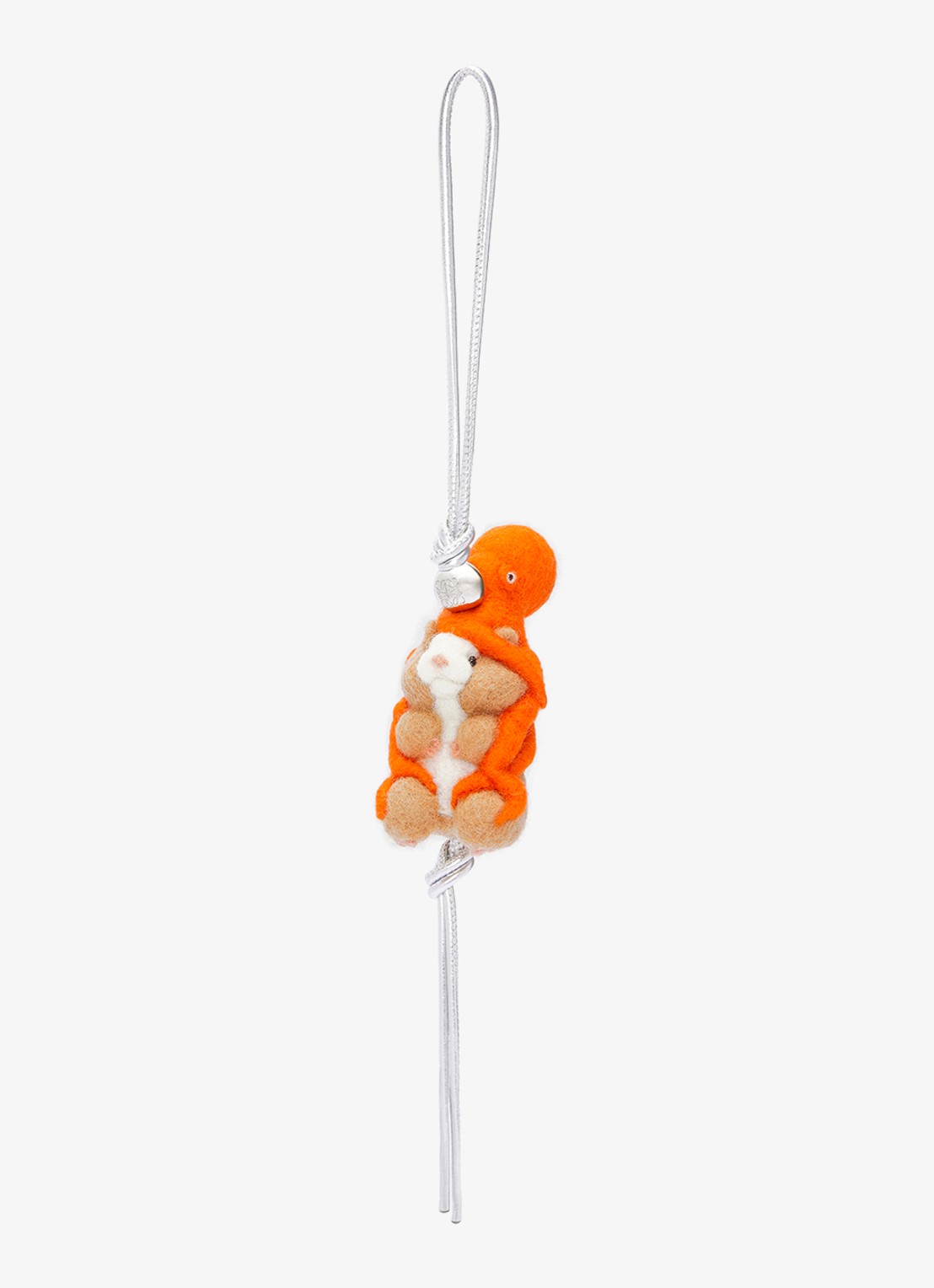 LOEWE Hamster with Octopus tasbedel van kalfsleer • Zilver • de Bijenkorf