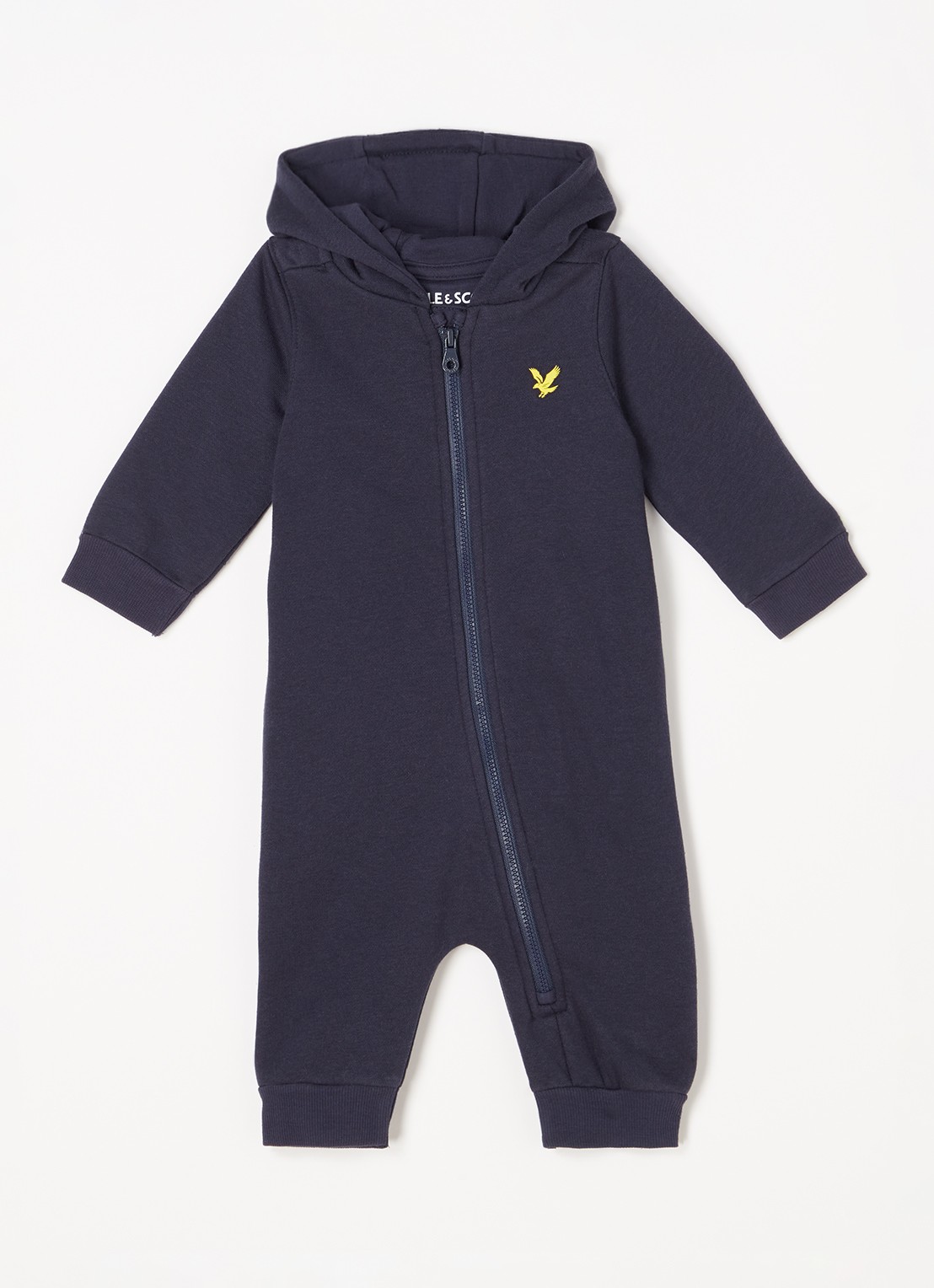 Lyle & Scott Babypak met capuchon en logo • Blauw • de Bijenkorf