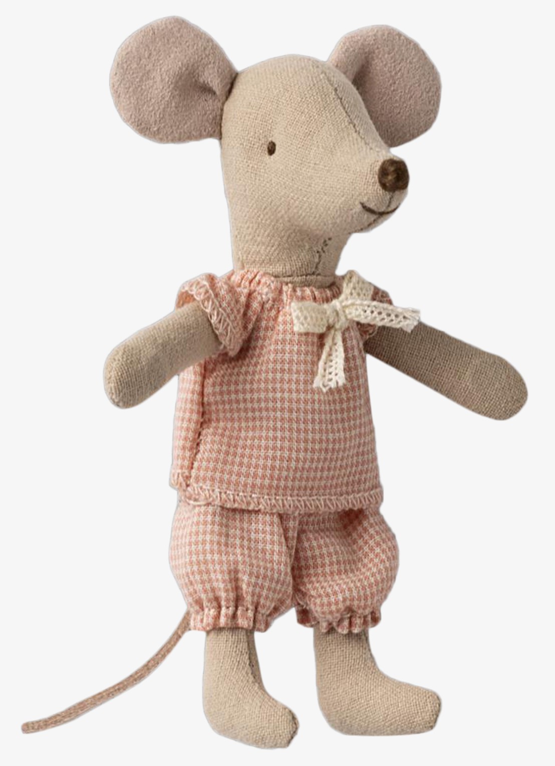 Maileg Little sister knuffel muis in geschenkdoos 13 cm • Wit • de ...