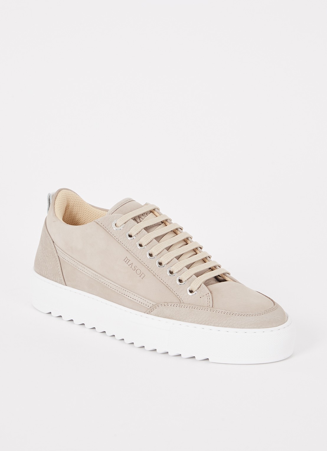 Mason Garments Tia sneaker van nubuck • Taupe • de Bijenkorf