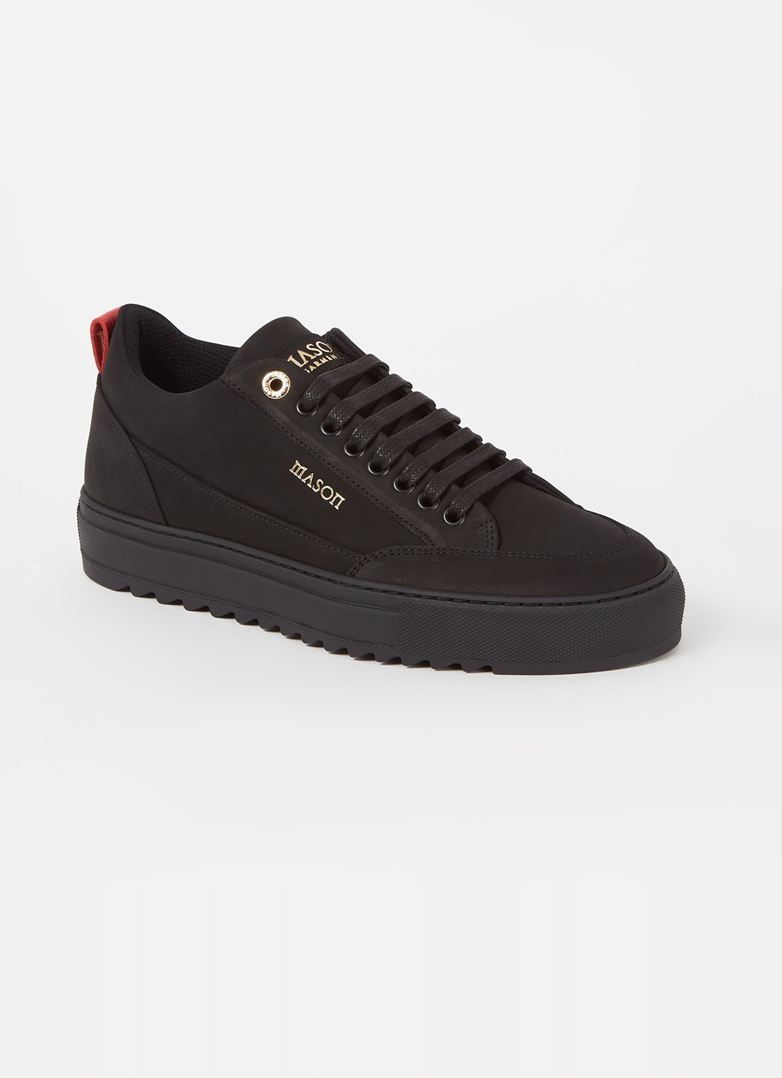 Mason Garments Tia sneaker van nubuck • Zwart • de Bijenkorf
