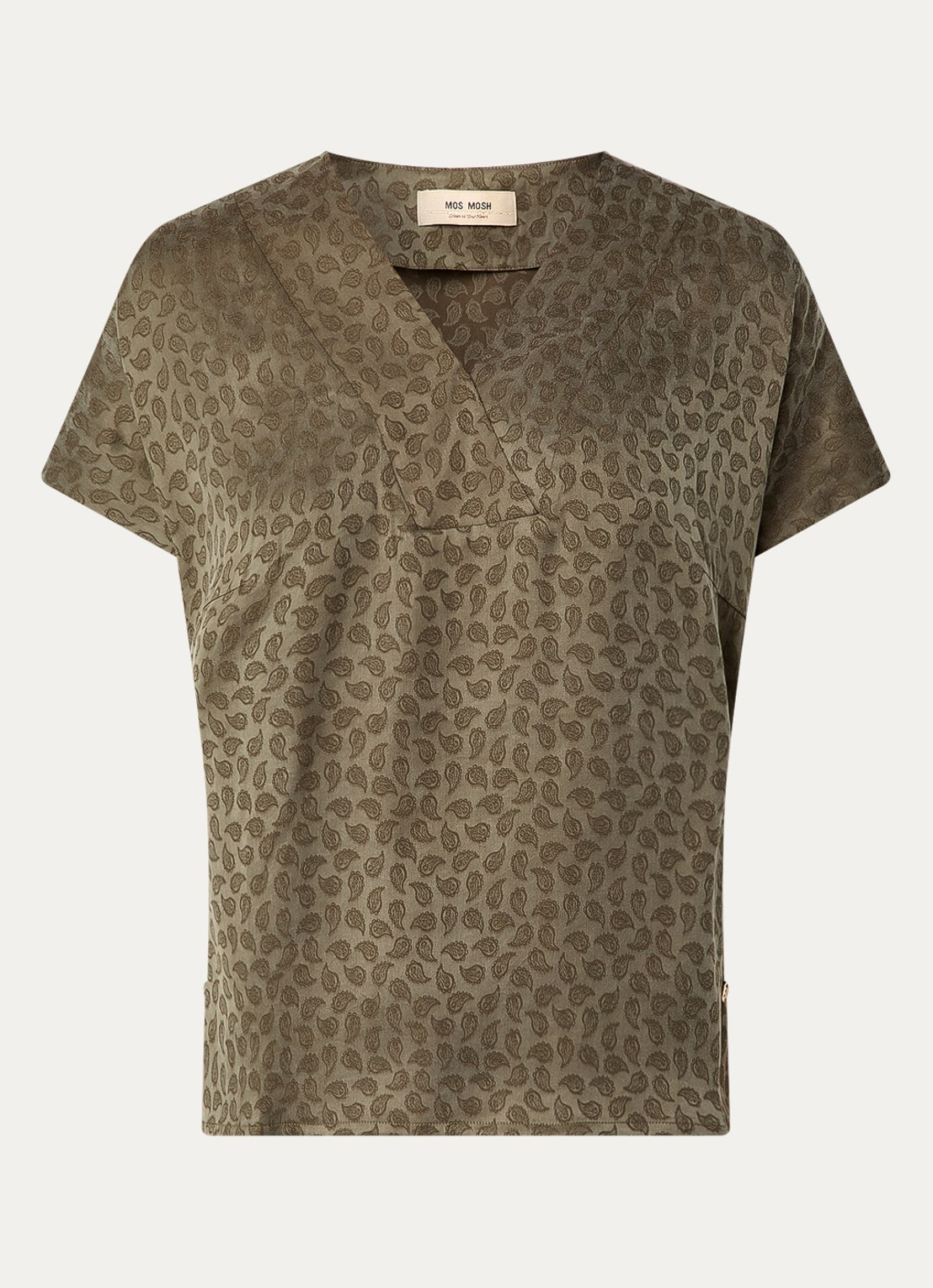 Mos Mosh MMMargie top met paisley dessin • Bronsgroen • de Bijenkorf