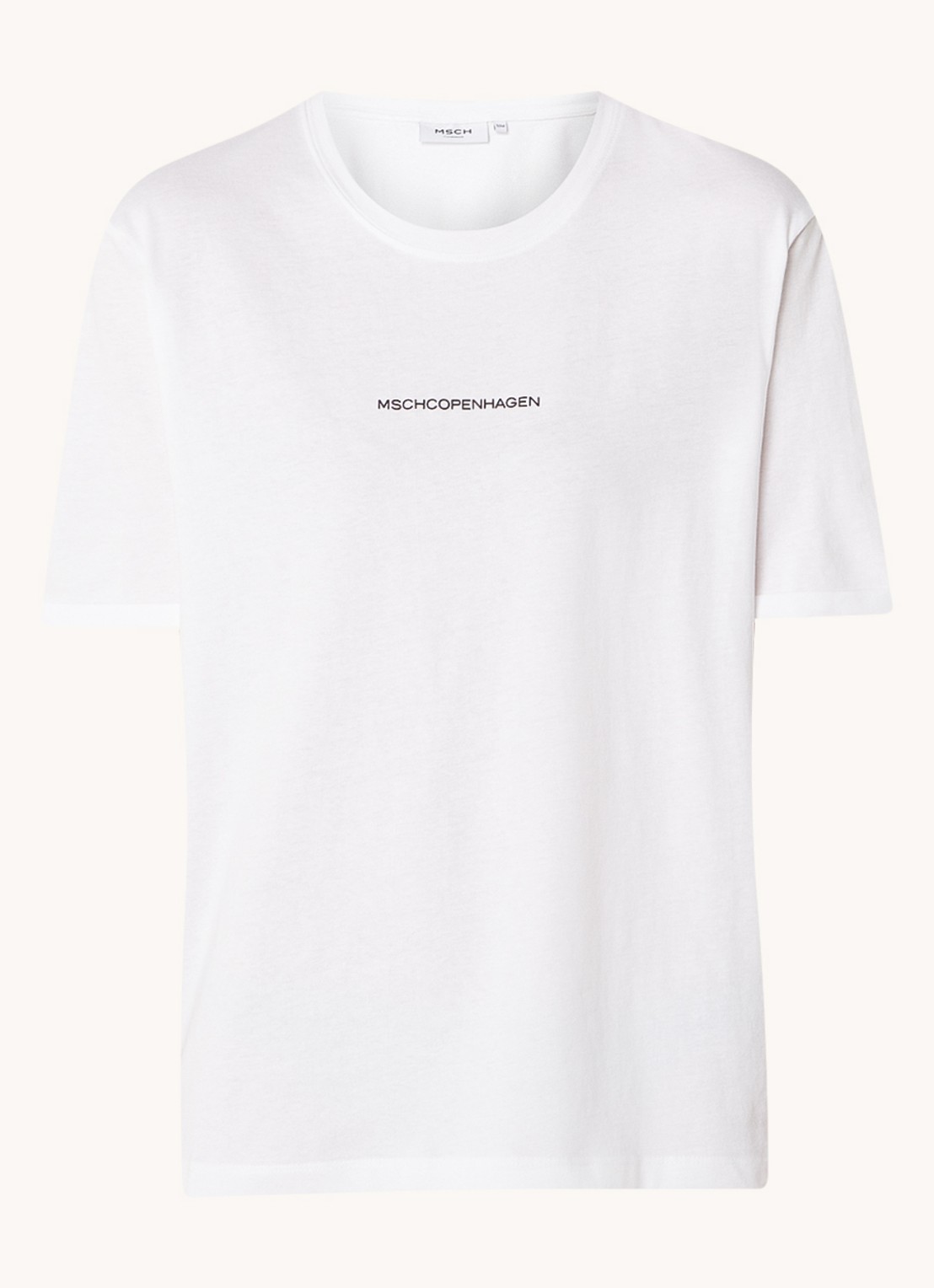 MSCH Copenhagen Terina T-shirt van katoen met logo • Wit • de Bijenkorf