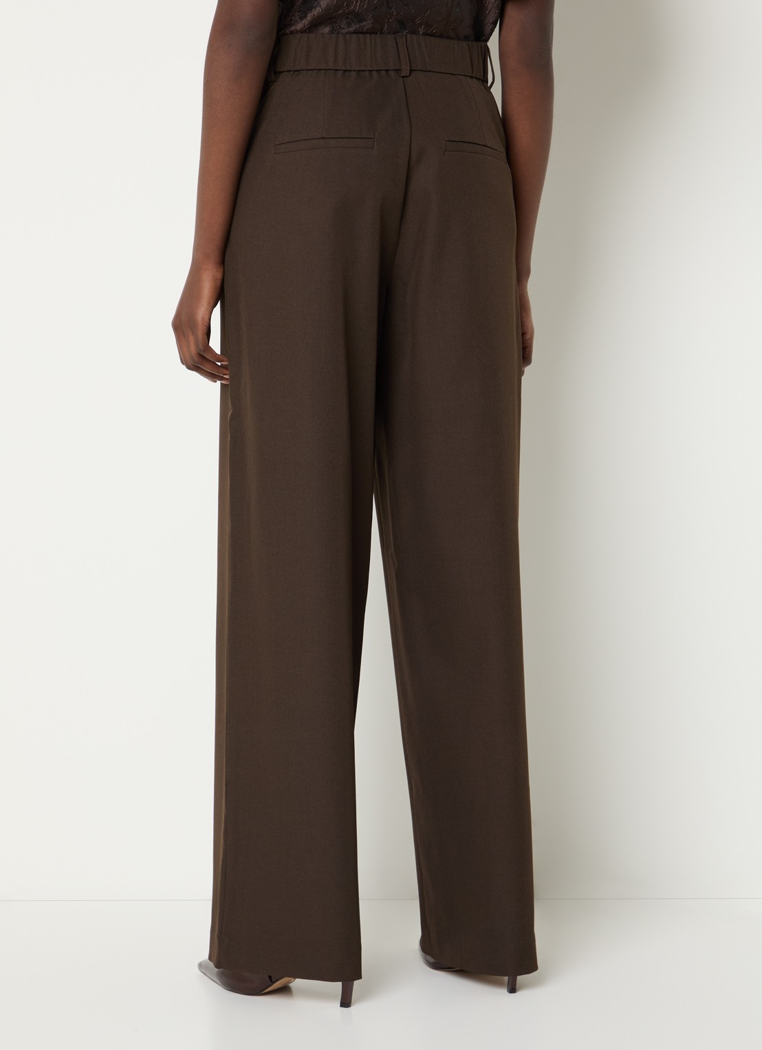 Neo Noir Emmett high waist straight fit pantalon met steekzakken ...
