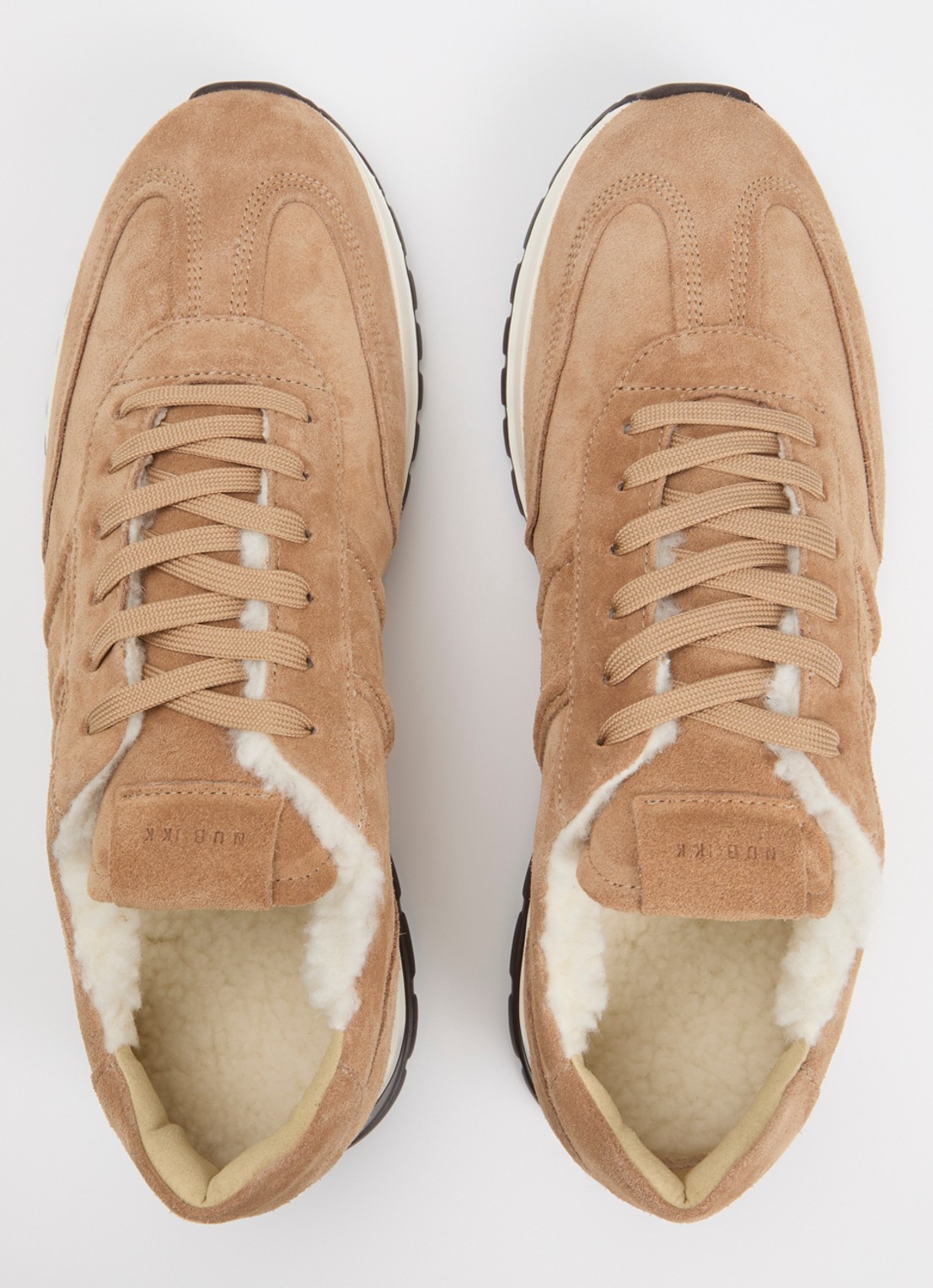 Nubikk Glen Hendrix sneaker van suède • Donkerbeige • de Bijenkorf