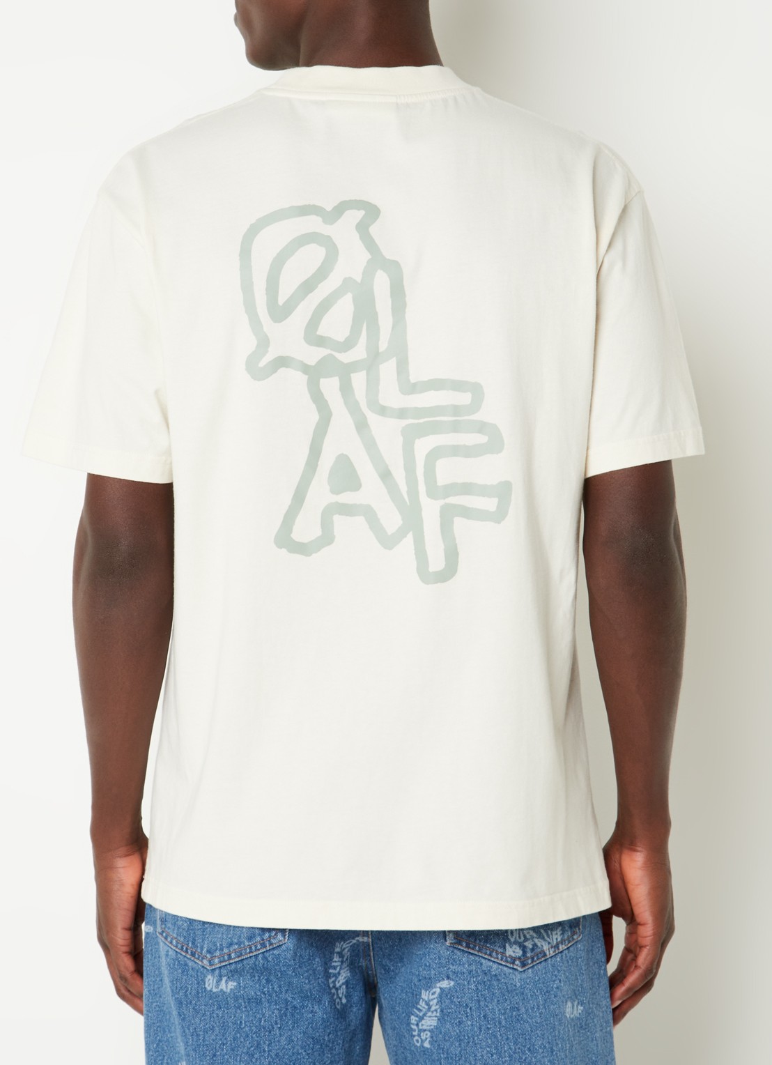 OLAF T-shirt met logo- en backprint • Gebroken wit • de Bijenkorf