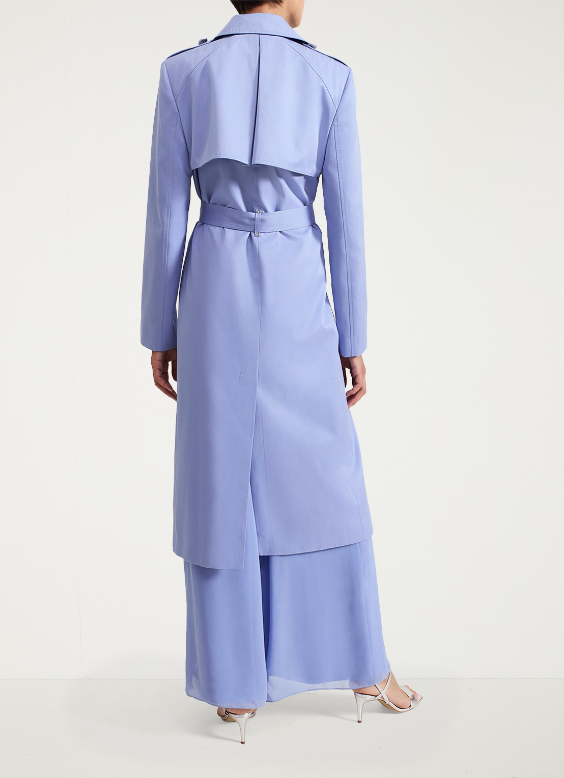 Phase Eight Cheryl double-breasted trenchcoat in katoenblend • Lila ...