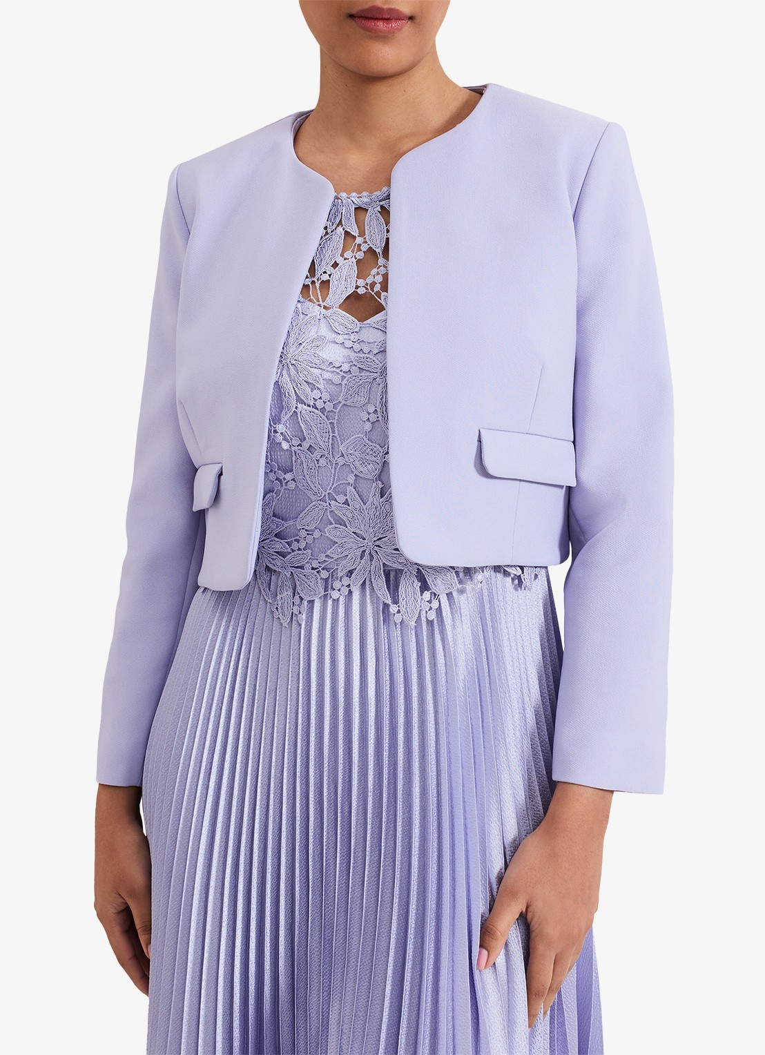 Phase Eight Emma bolero met klepzakken • Lila • de Bijenkorf
