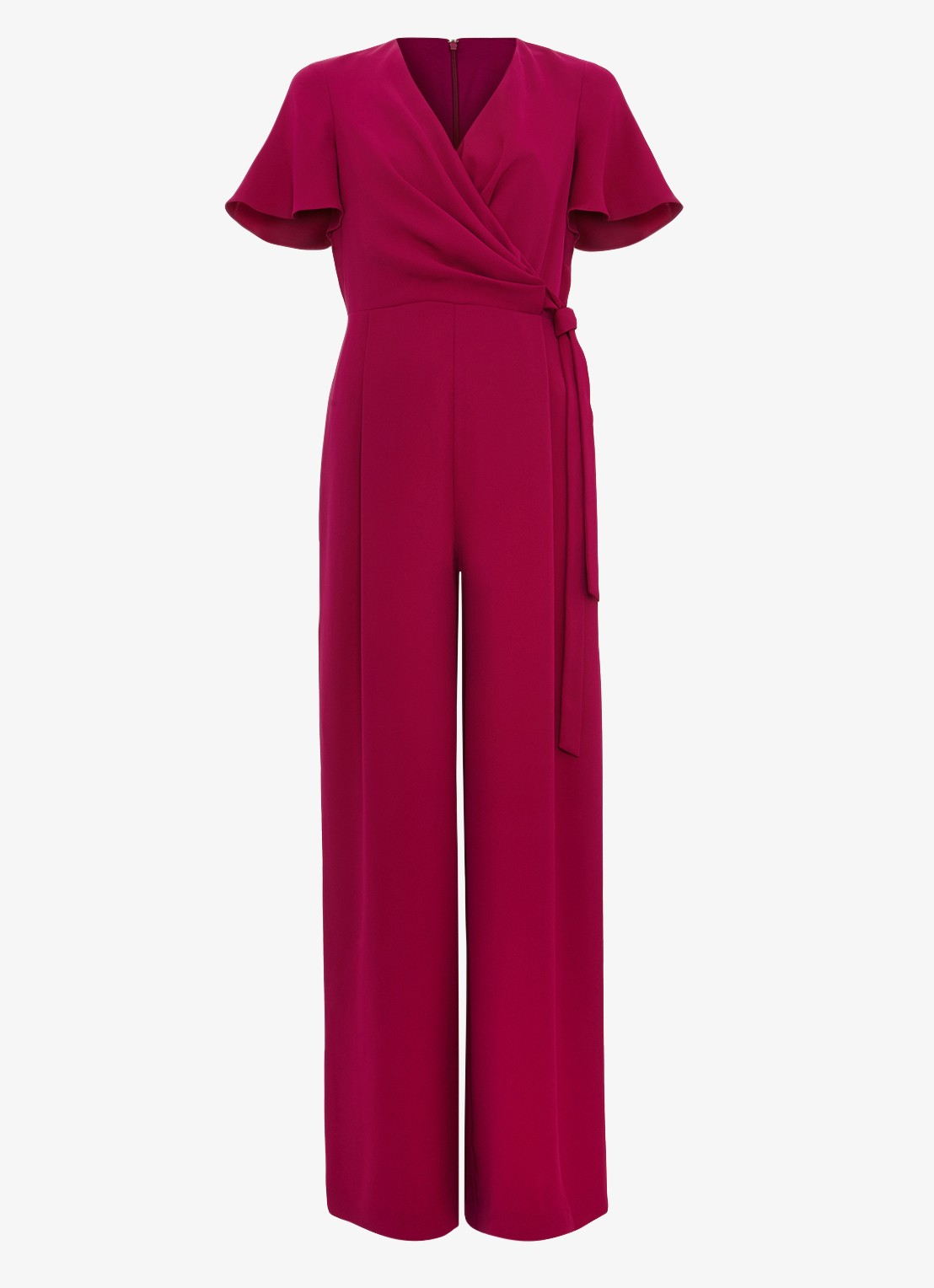 Phase Eight Julissa wide fit jumpsuit met strikceintuur • Donkerroze ...