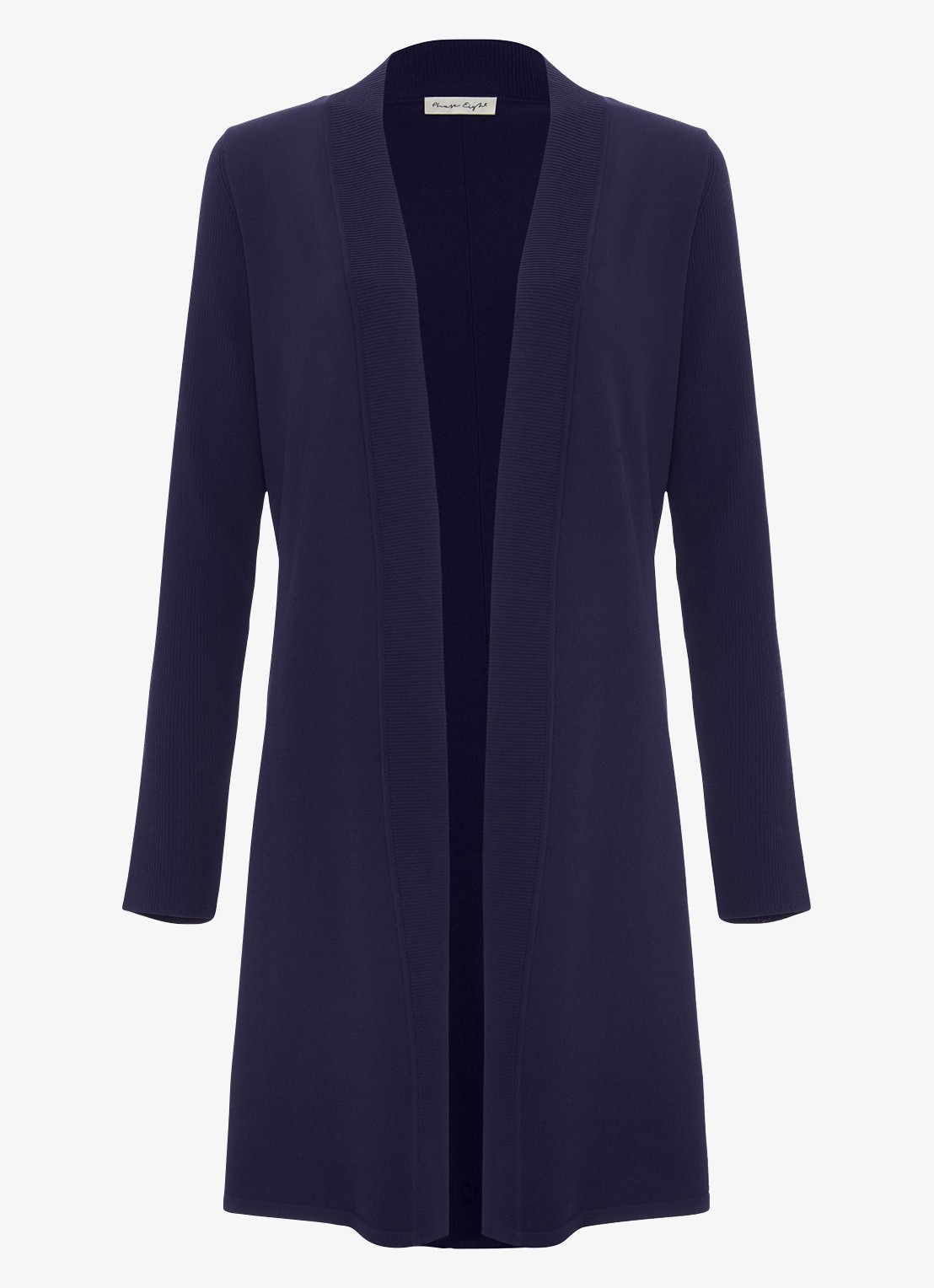 Phase Eight Lauren fijngebreid vest met stretch • Donkerblauw • de ...