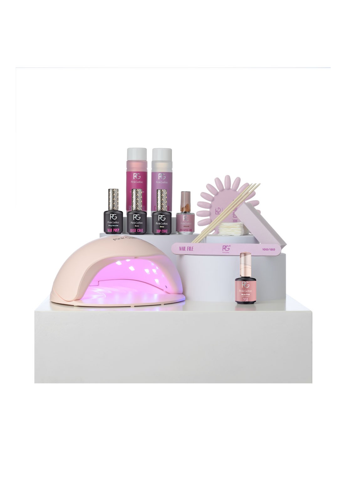 Pink Gellac Premium Compact Starterset - gel nagellakset • de Bijenkorf