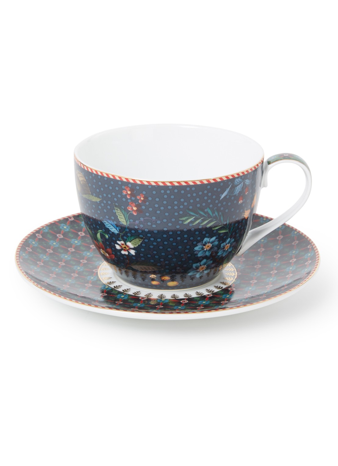 Pip Studio Berry Blue kop en schotel 28 cl • Donkerblauw • de Bijenkorf