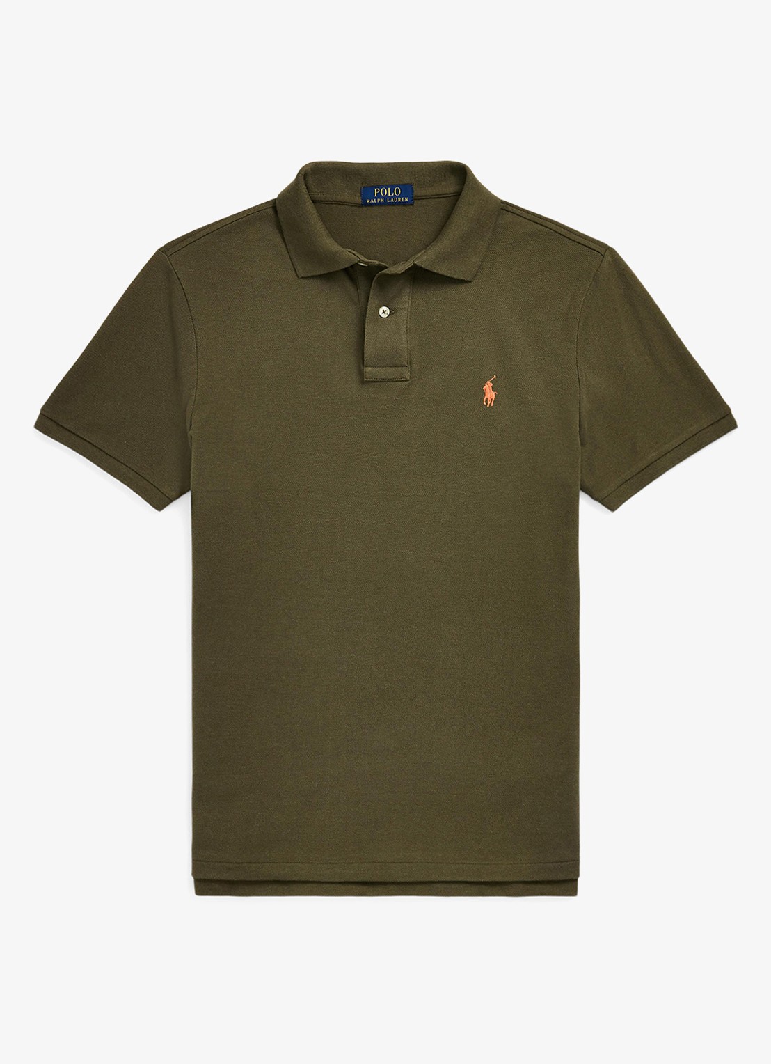 Ralph Lauren Custom slim fit polo van piqué katoen met logoborduring ...