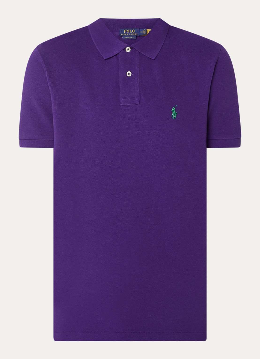 Ralph Lauren Custom slim fit polo van piqué katoen met logoborduring ...