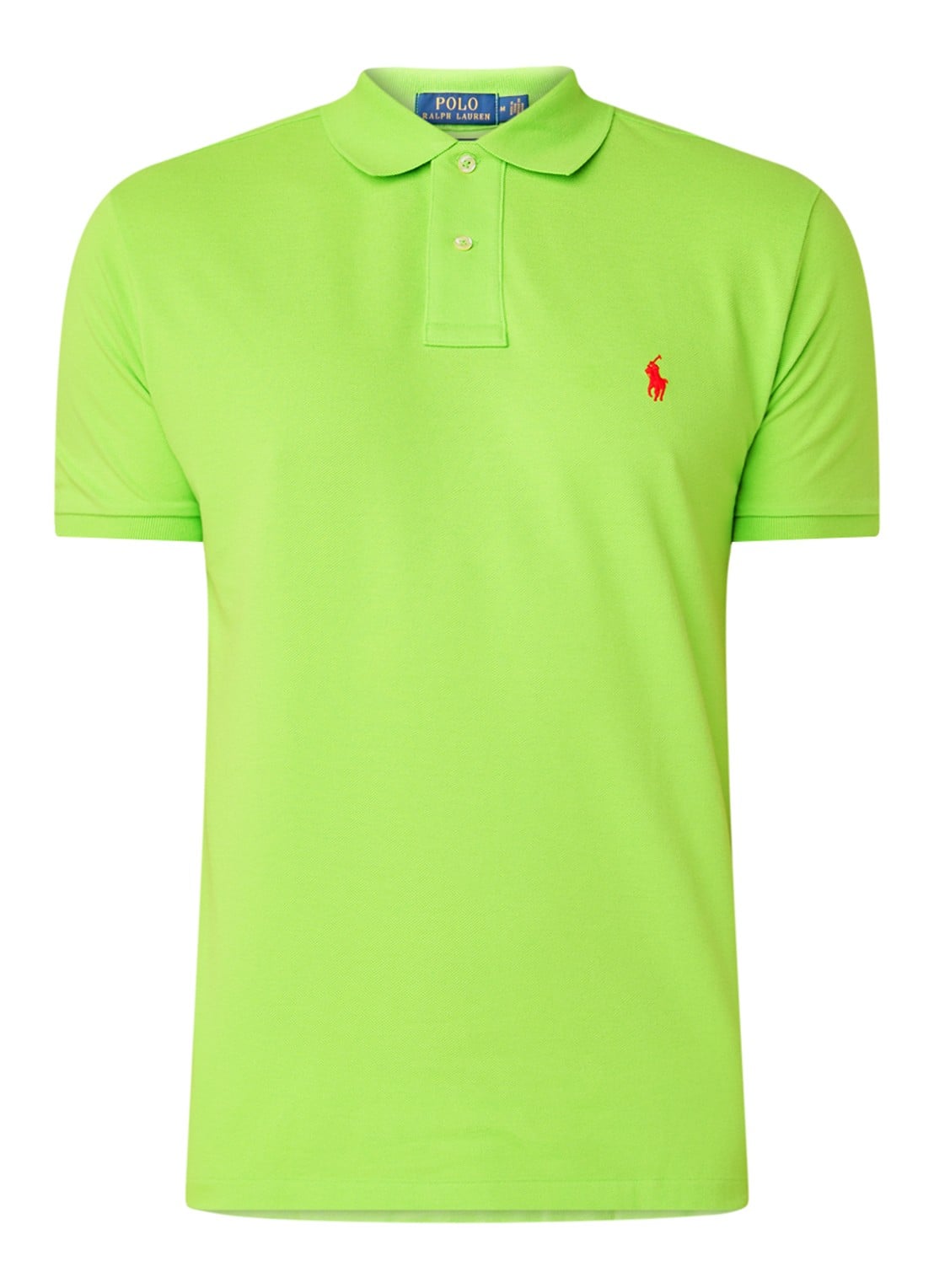 Ralph Lauren Custom slim fit polo van piqué katoen met logoborduring ...