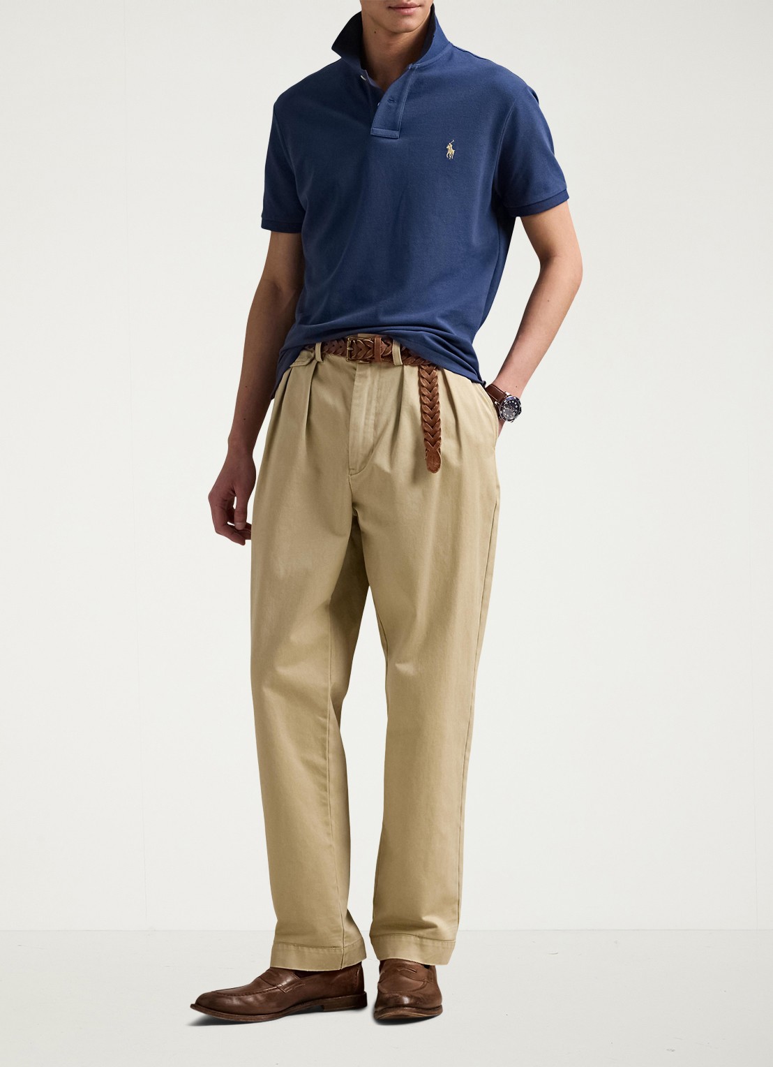 Ralph Lauren Slim fit polo van piqué katoen • Rustic Navy / Donkerblauw ...