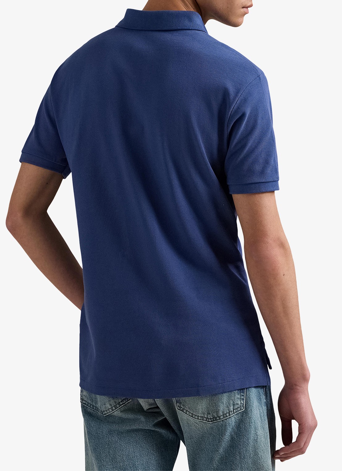 Ralph Lauren Slim fit polo van piqué katoen • Earth Blue / Blauw • de ...