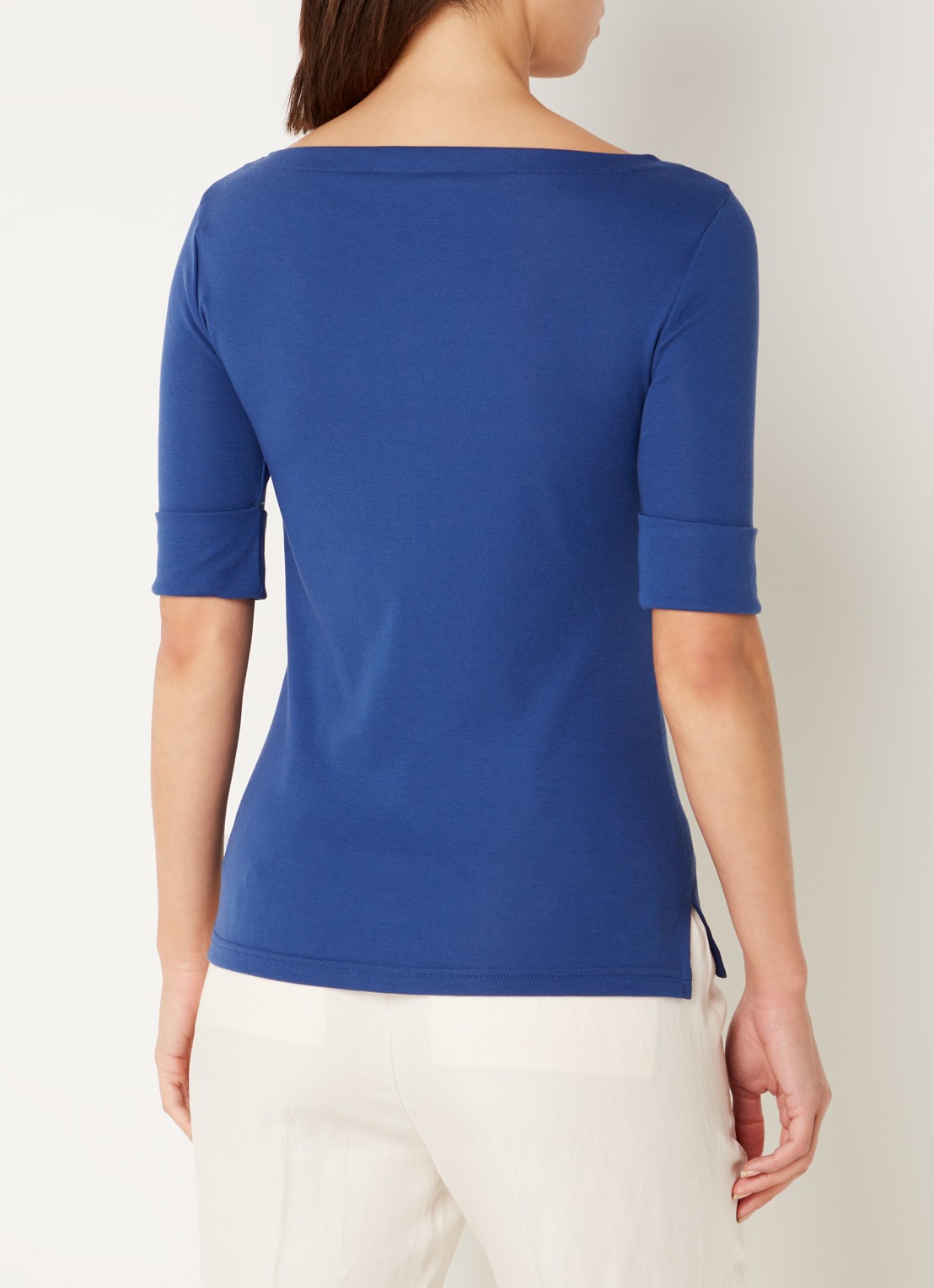 Ralph Lauren Top met boothals • New sapphire / blauw • de Bijenkorf