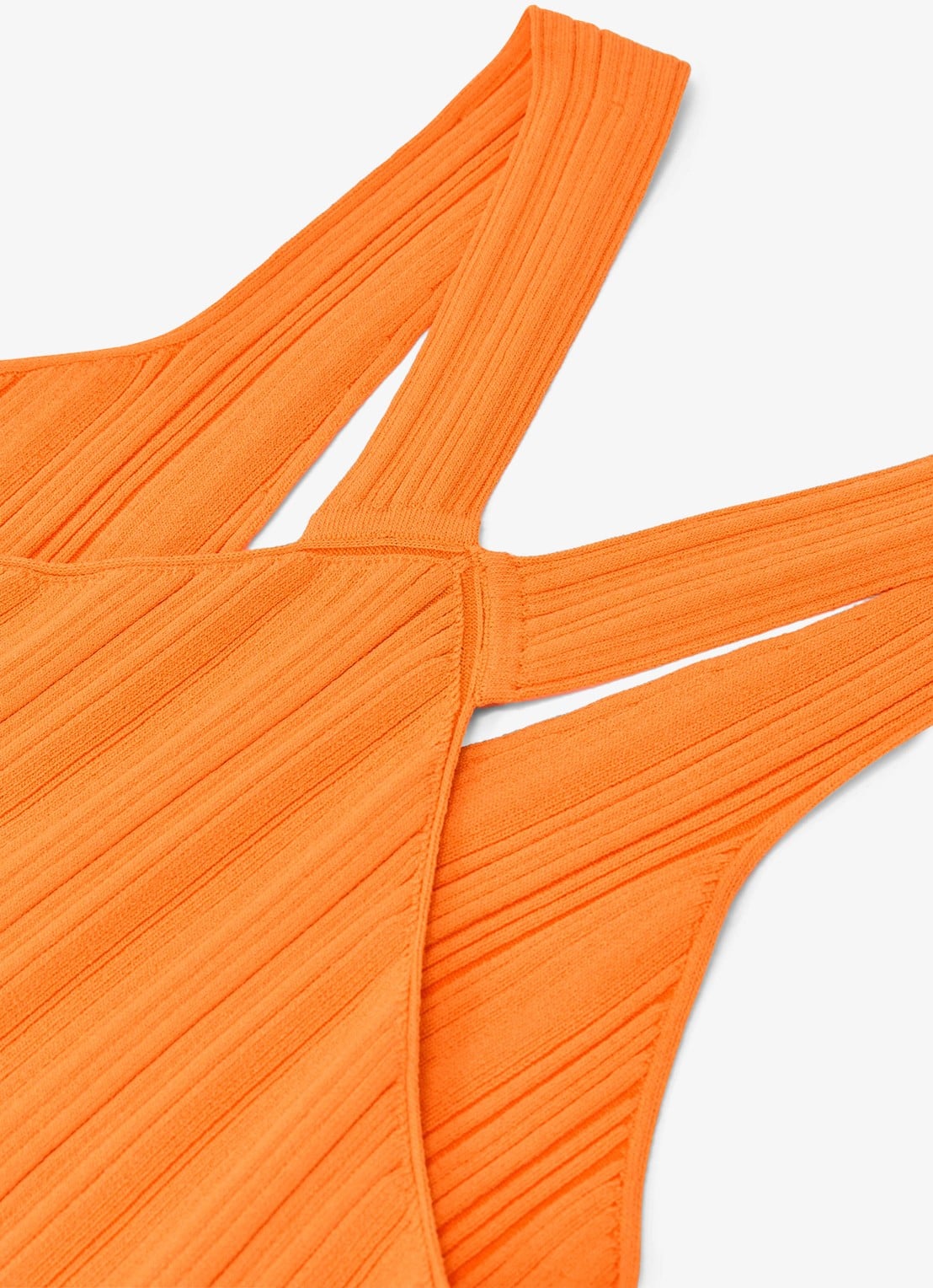 Reiss Harris fijngebreide top met V-hals • Orange / Oranje • de Bijenkorf