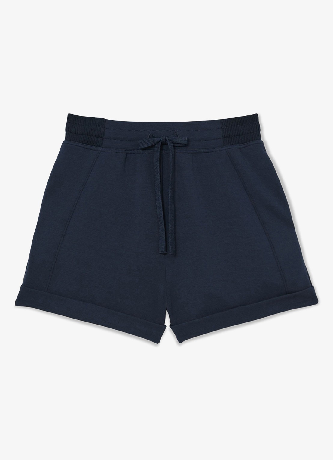 Reiss Phoebe high waist korte joggingbroek met streekzakken • Navy ...