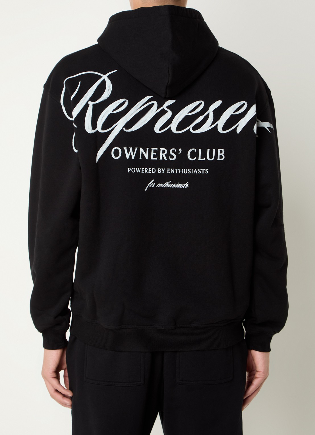 Represent Rep owners hoodie met logo- en backprint • Zwart • de Bijenkorf