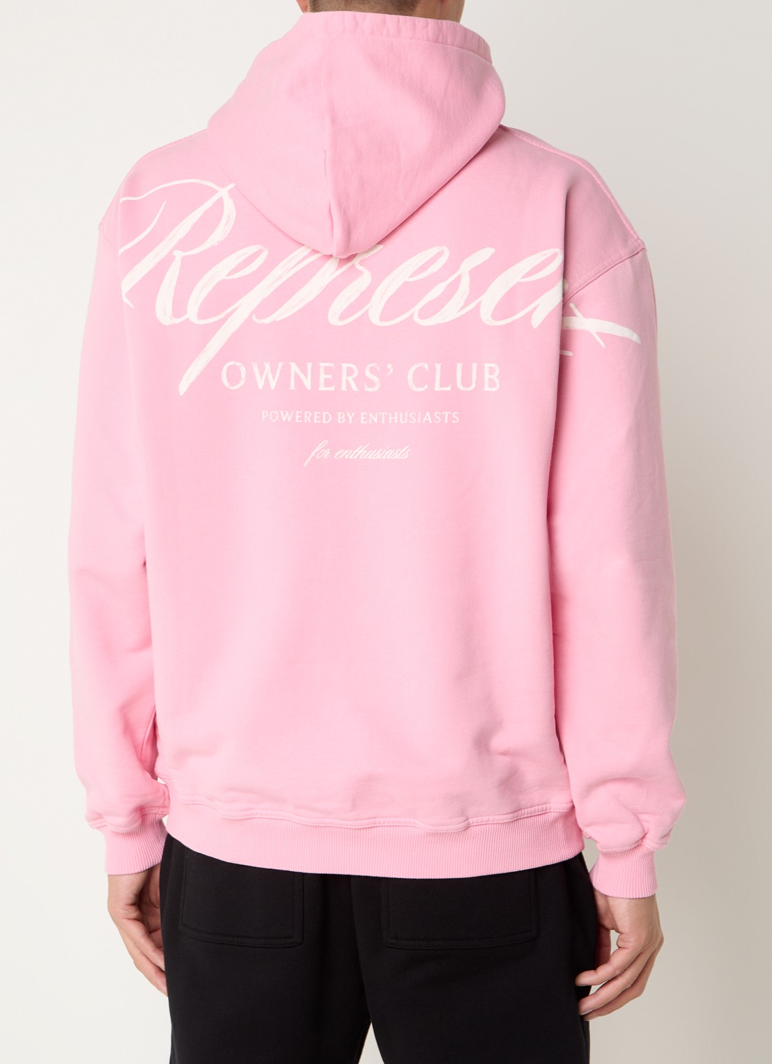 Represent Rep owners hoodie met logo- en backprint • Roze • de Bijenkorf