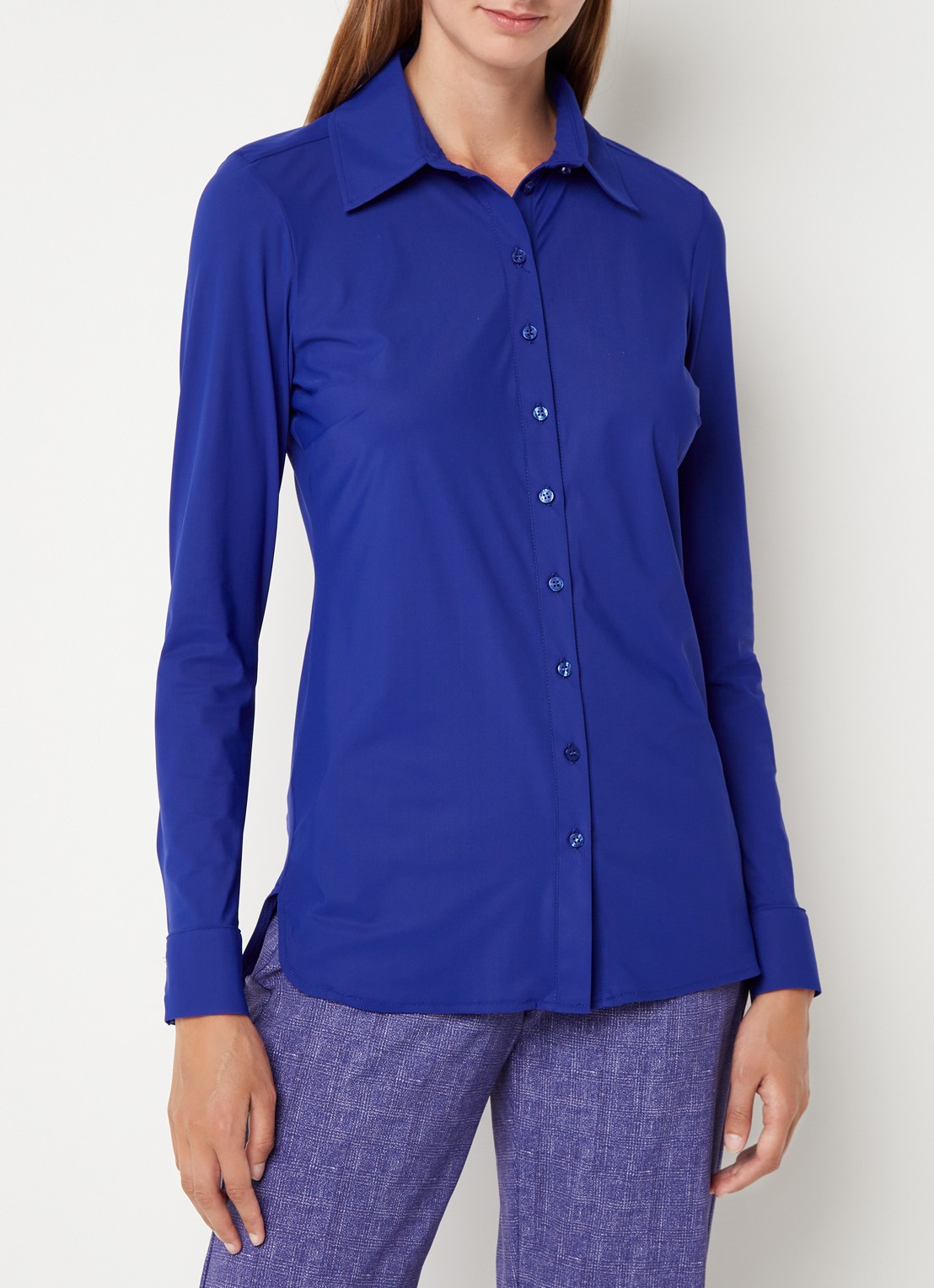 Studio Anneloes Poppy blouse van travelstof • Kobaltblauw • de Bijenkorf