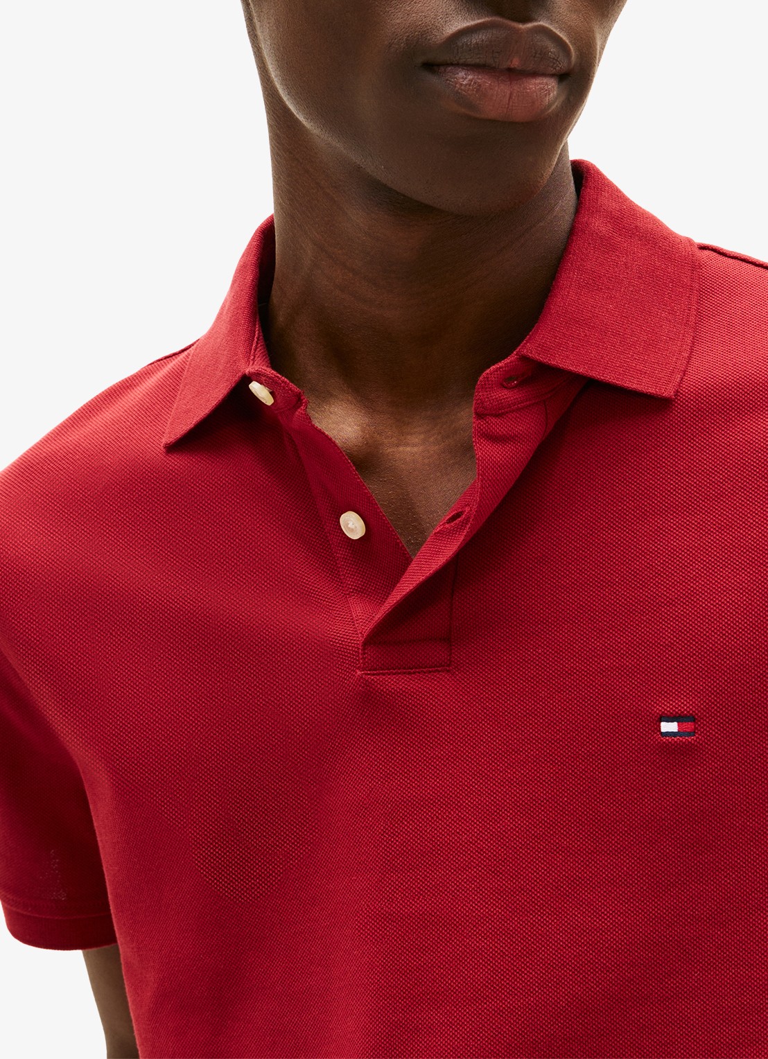 Tommy Hilfiger 1985 Regular Fit Pique Polo Shirt • Regatta Red-XIT ...