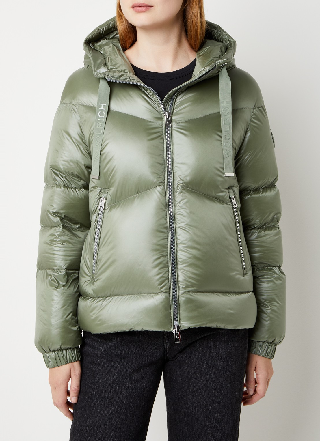 Woolrich Aliquippa puffer jack met donsvulling en ritszakken ...