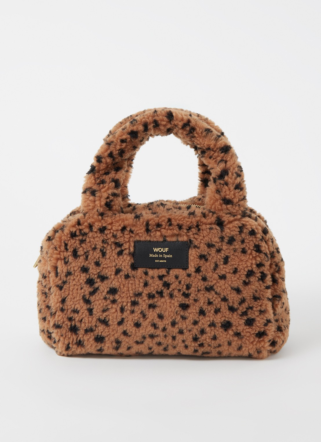 Wouf Toffee Mini handtas van teddy • Roestbruin • de Bijenkorf
