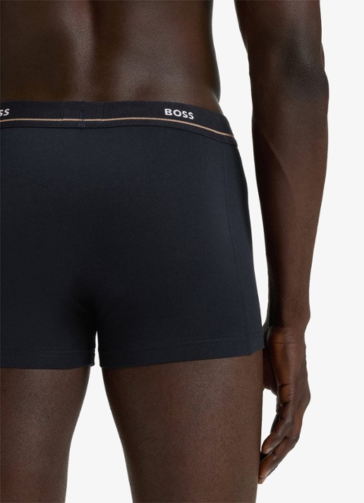 BOSS Boxer met logoband set van 5 • Donkerblauw • de Bijenkorf