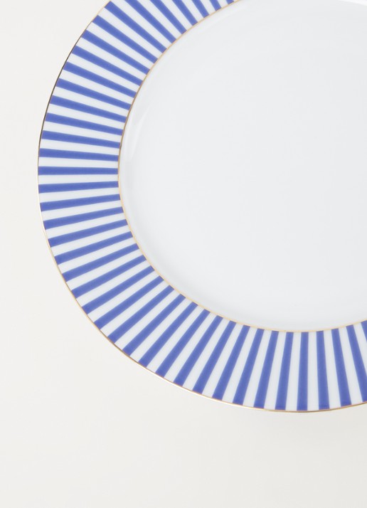 Pip Studio Royal Stripes ontbijtbord 21 cm • Royalblauw • de Bijenkorf