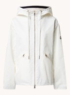 Moncler Windjack met logo en ritszakken • Wit • de Bijenkorf