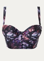 Ted Baker Ajantah longline balconette bikinitop met bloemenprint ...